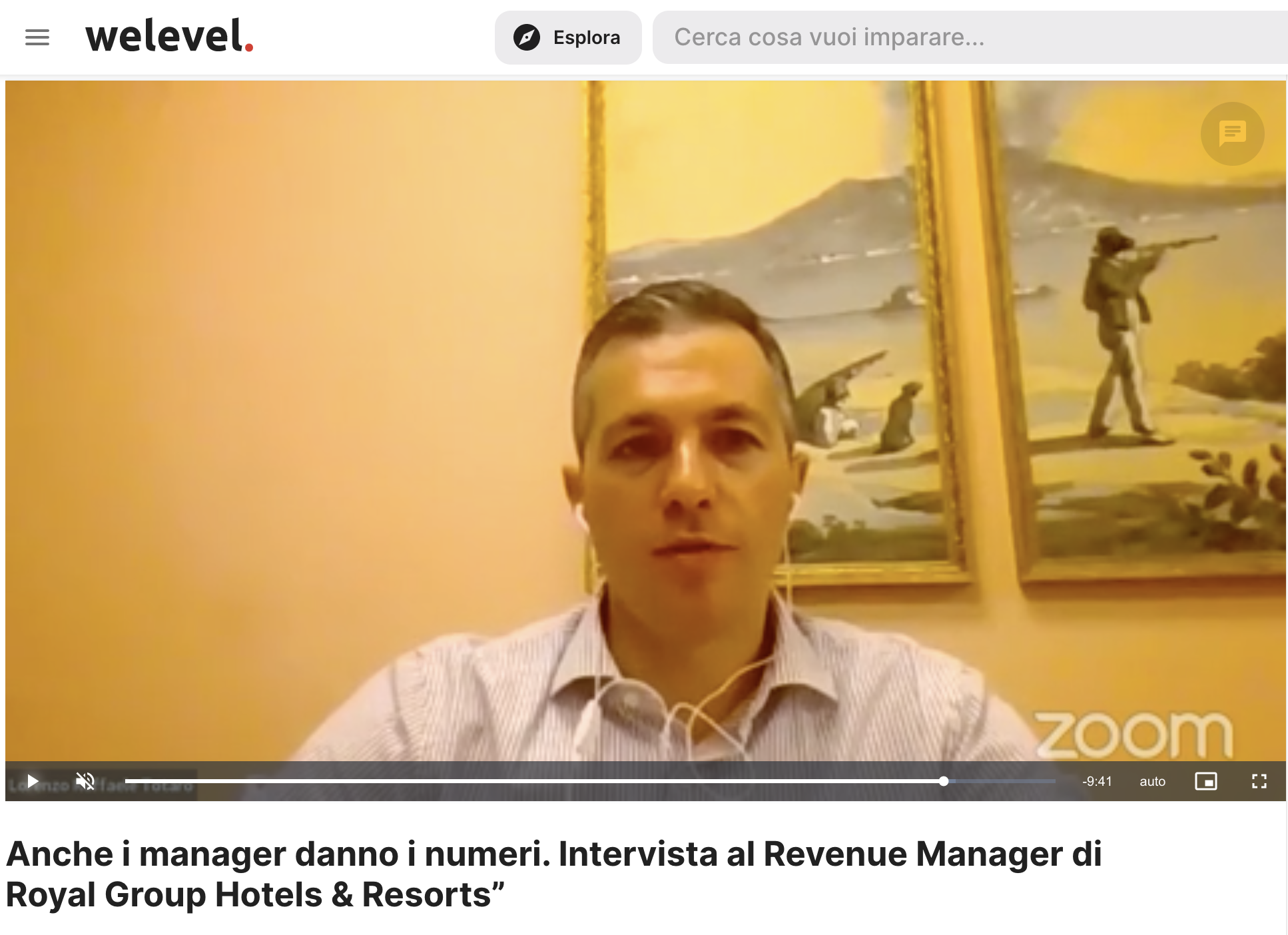 Faccia a faccia con i manager. Intervista a Lorenzo Totaro, Revenue ...