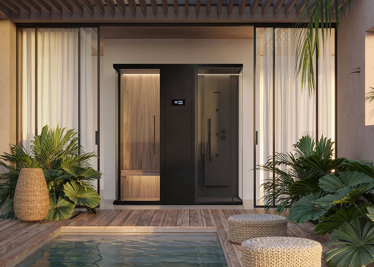 Zen Combi Duo. Sauna e bagno turco in piccoli spazi. - we:ll magazine